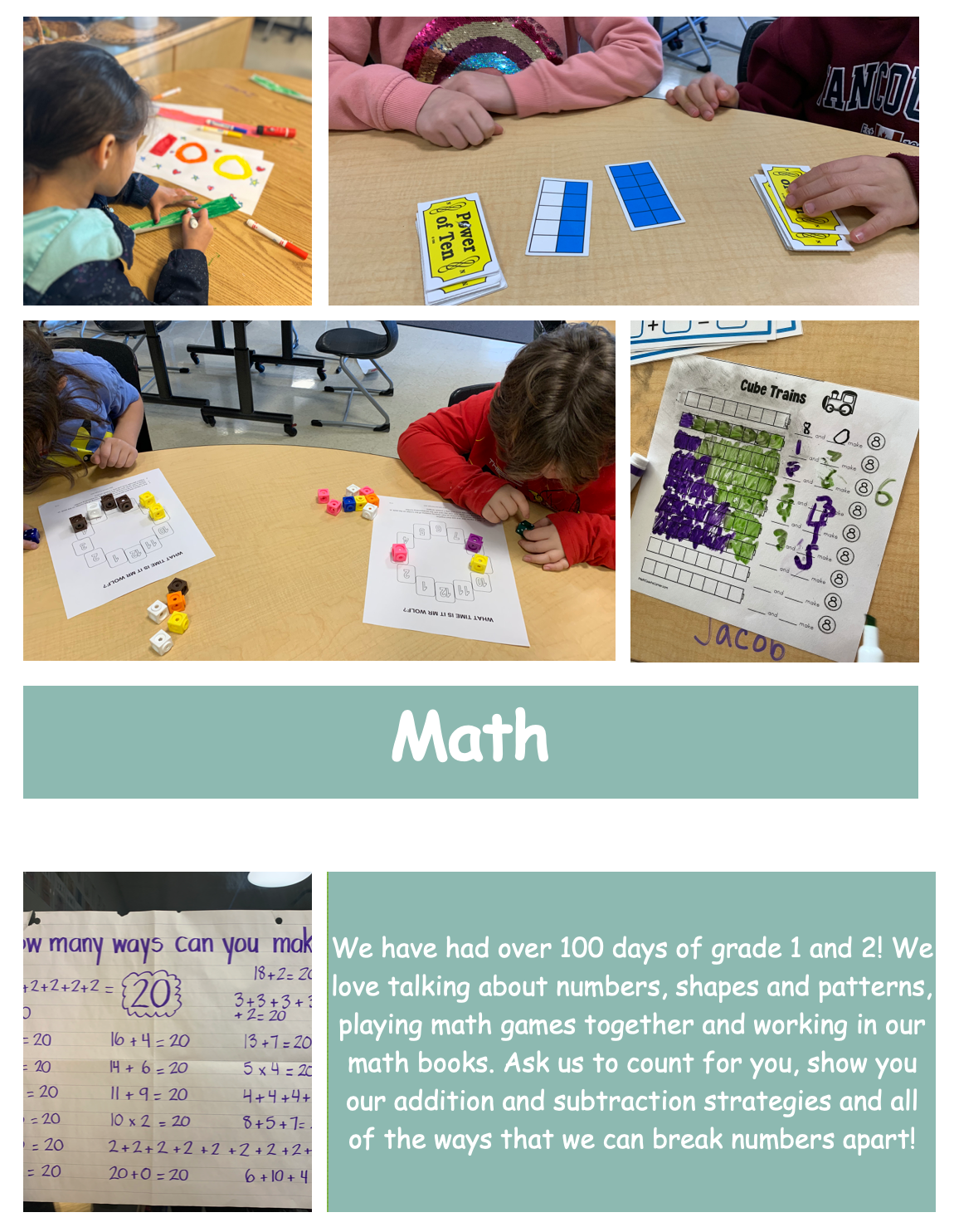 Grade 1 and 2 Learning - Niitsitapi Learning Centre